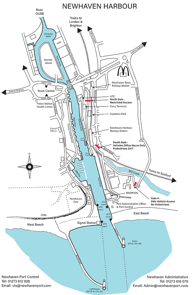 Contact Us | Directions to the Port | Newhaven Port, East Sussex